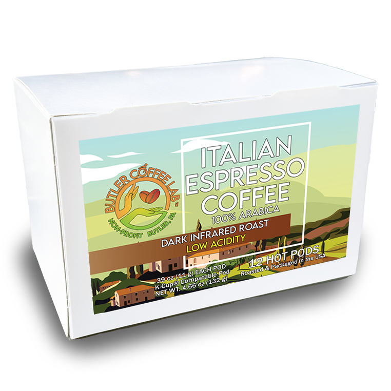 Italian Espresso Coffee - 12 Pod Box – Butler Coffee Lab
